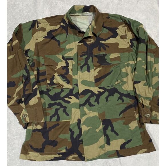 Jackets & Coats | Us Military Woodland Camo Combat Coat Medium Reg ...